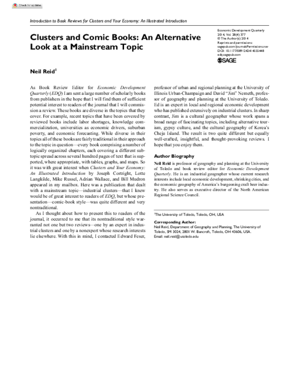 (PDF) Clusters and Comic Books