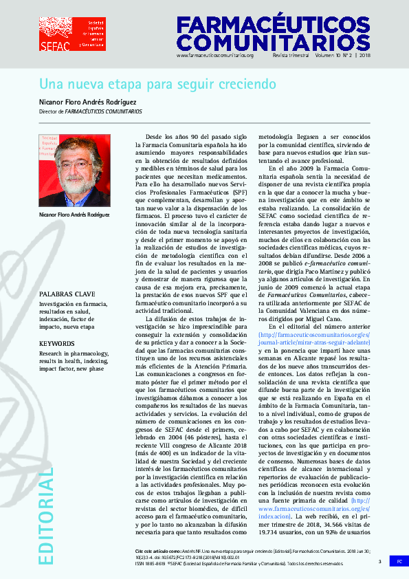 (PDF) Una nueva etapa para seguir creciendo | Nicanor Rodríguez ...