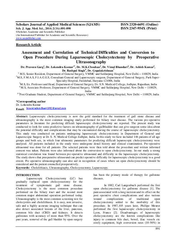 (PDF) Assessment and Correlation of Technical Difficulties and ...