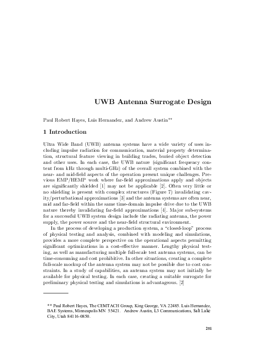(PDF) UWB Antenna Surrogate Design