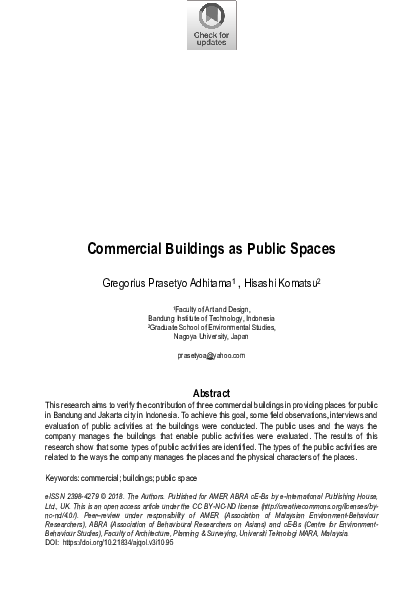 (PDF) Commercial Buildings as Public Spaces