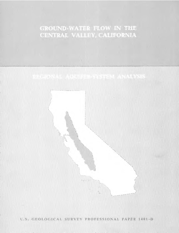(PDF) Ground-water flow in the Central Valley, California