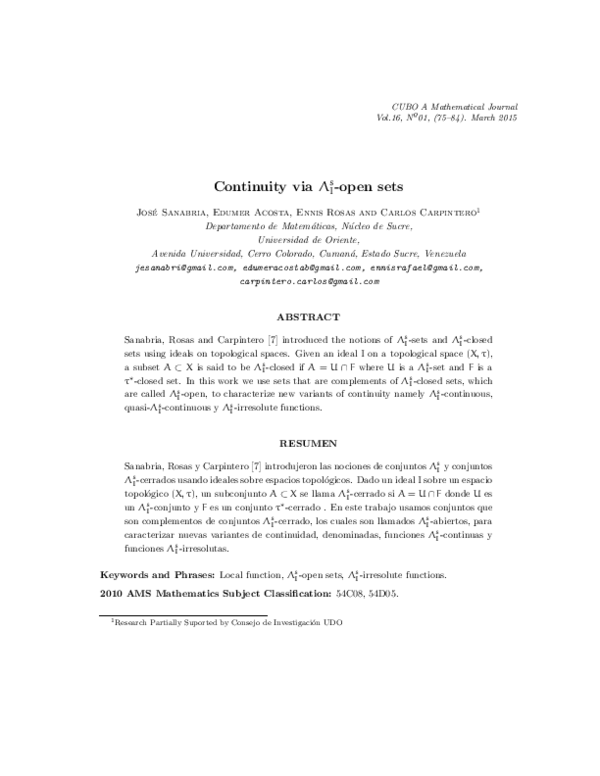 (PDF) Continuity Via ΛI-Open Sets