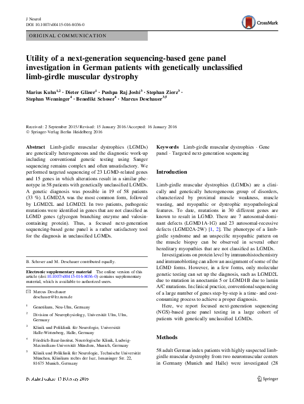 (PDF) Utility of a next-generation sequencing-based gene panel ...