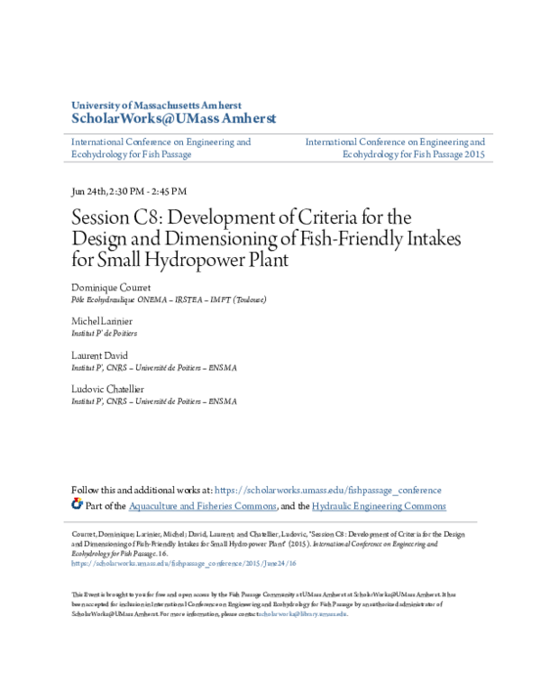 (PDF) Session C8: Development of Criteria for the Design and ...