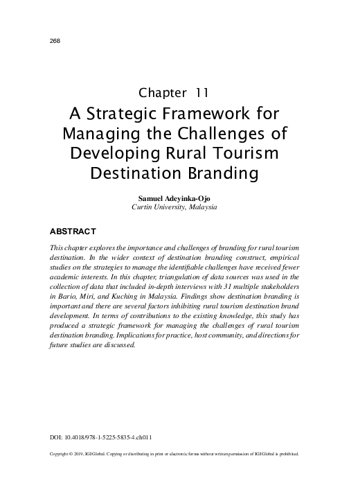 (PDF) A Strategic Framework for Managing the Challenges of Developing ...