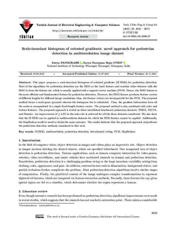 (PDF) Scale-invariant histogram of oriented gradients: novel approach ... (PDF) Scale-invariant histogram of oriented gradients: novel approach ...