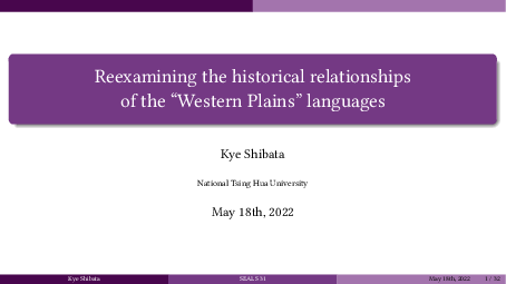 (PDF) Reexamining the historical relationships of the "Western Plains ...