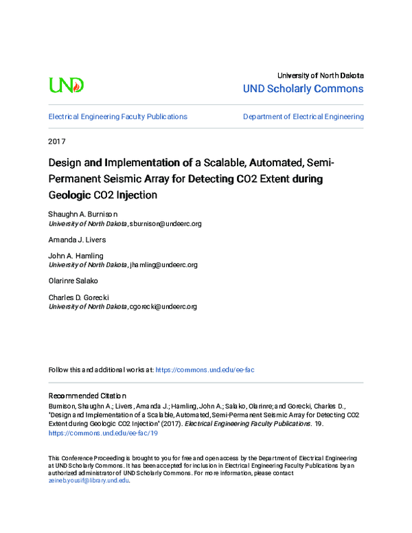 (PDF) Design and Implementation of a Scalable, Automated, Semi-permanent Seismic Array for ...