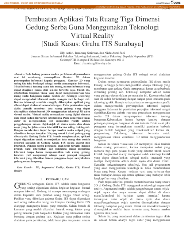 (PDF) Pembuatan Aplikasi Tata Ruang Tiga Dimensi Gedung Serba Guna ...