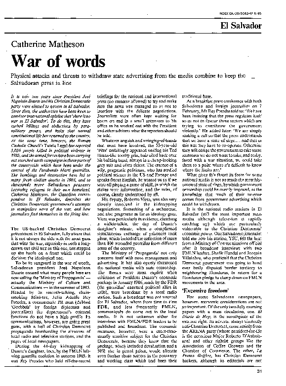(PDF) War of words