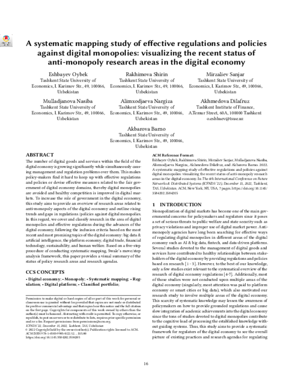 (PDF) A systematic mapping study of effective regulations and policies against digital ...