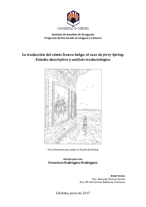(PDF) La traducción del cómic franco-belga: el caso de Jerry Spring. Estudio descriptivo y ...