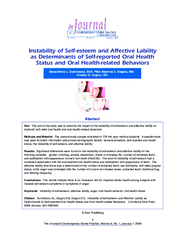 (PDF) Instability of Self-esteem and Affective Lability as Determinants ...