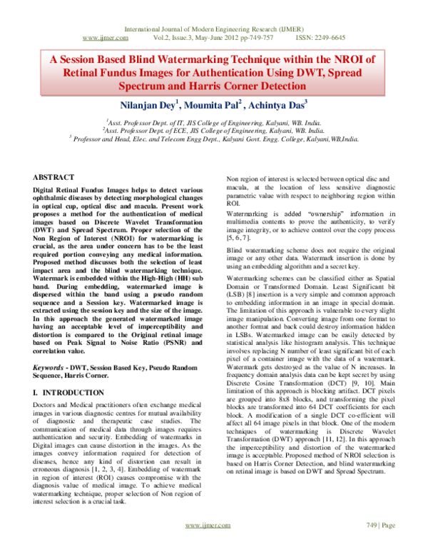 (PDF) A Session Based Blind Watermarking Technique within the NROI of ...