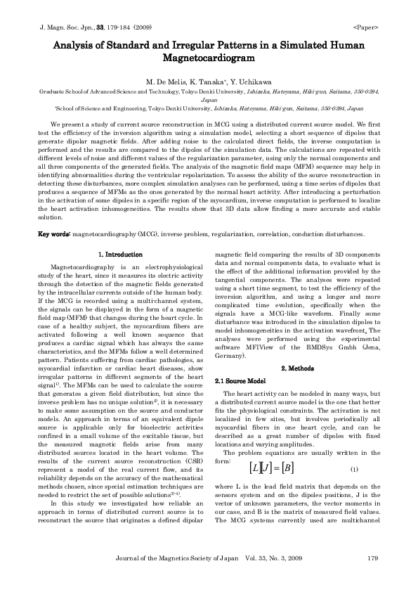 (PDF) Analysis of Standard and Irregular Patterns in a Simulated Human ...
