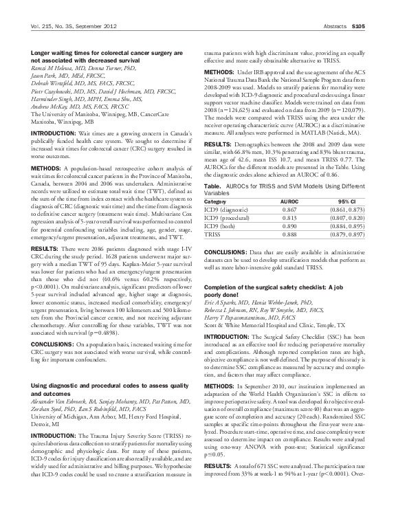 (PDF) Completion of the surgical safety checklist: A job poorly done!