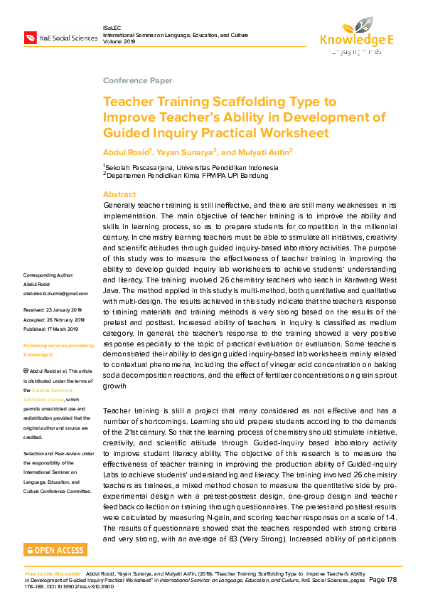 (PDF) Teacher Training Scaffolding Type to Improve Teacher’s Ability in ...