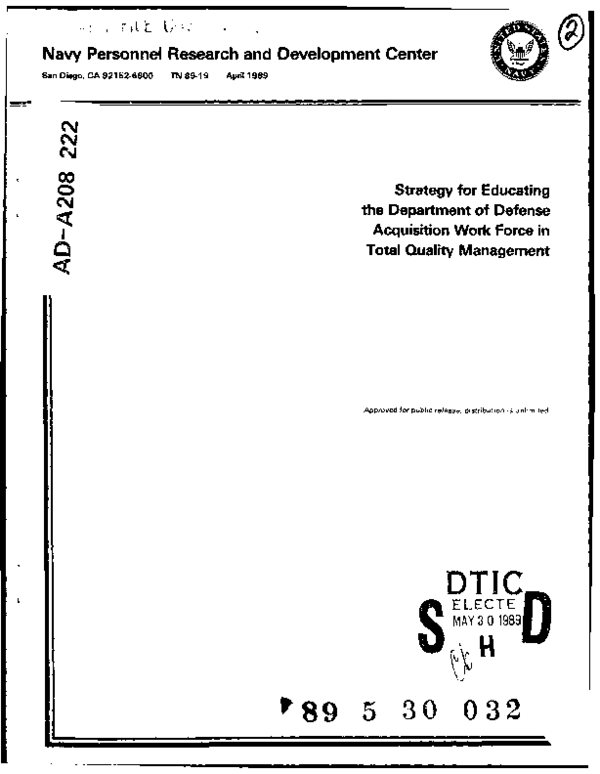 (PDF) Strategy for Educating the Department of Defense Acquisition Work ...