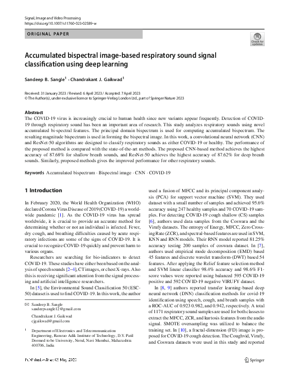(PDF) Accumulated bispectral image-based respiratory sound signal ...