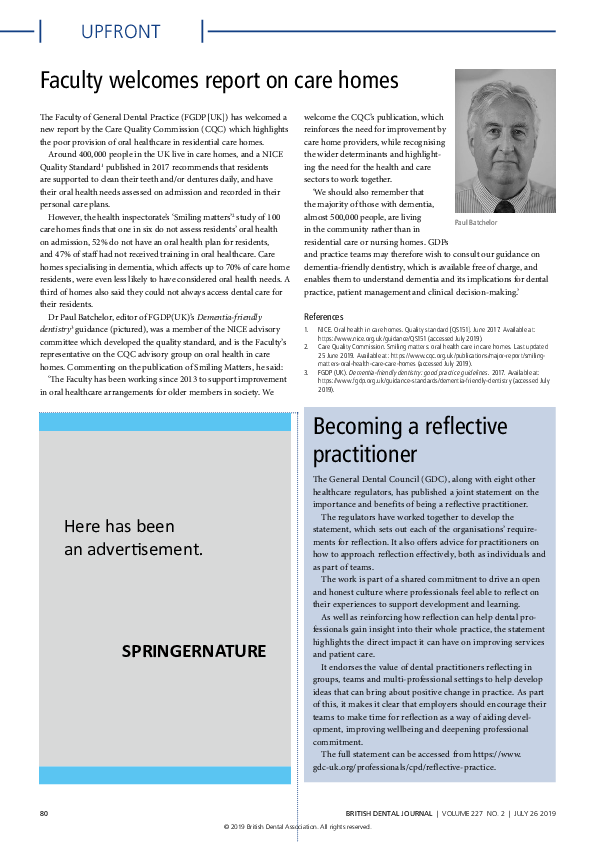 (PDF) Becoming a reflective practitioner