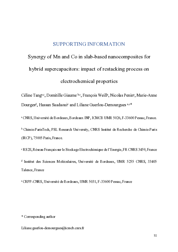 (PDF) Mn-Co Nanocomposites in Hybrid Supercapacitors