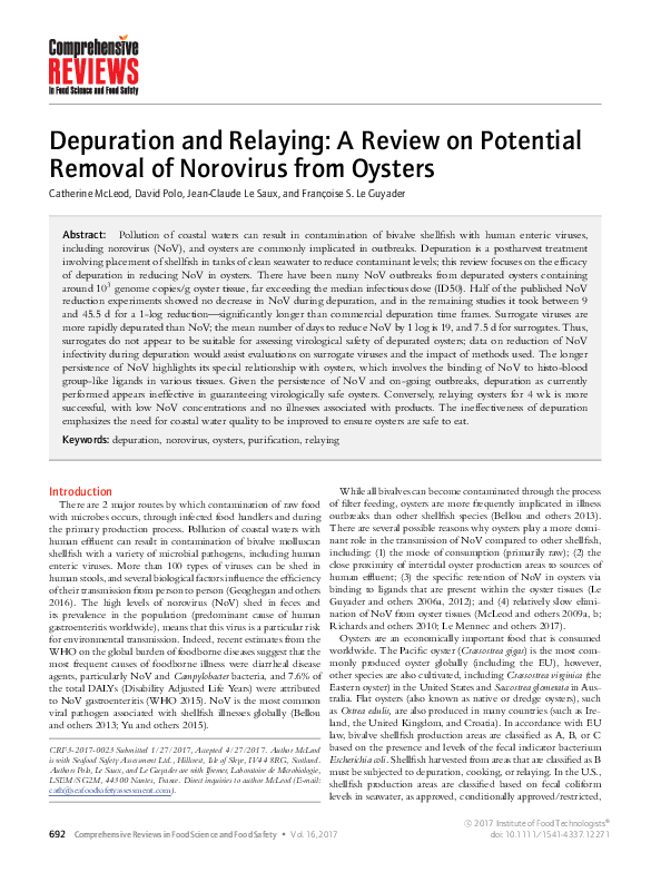 (PDF) Depuration and Relaying: A Review on Potential Removal of ...