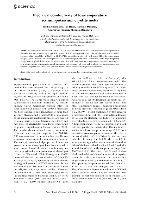 (PDF) Electrical conductivity of low-temperature sodium-potassium ...