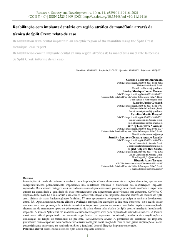 (PDF) Reabilitação com implante dentário em região atrófica de ...