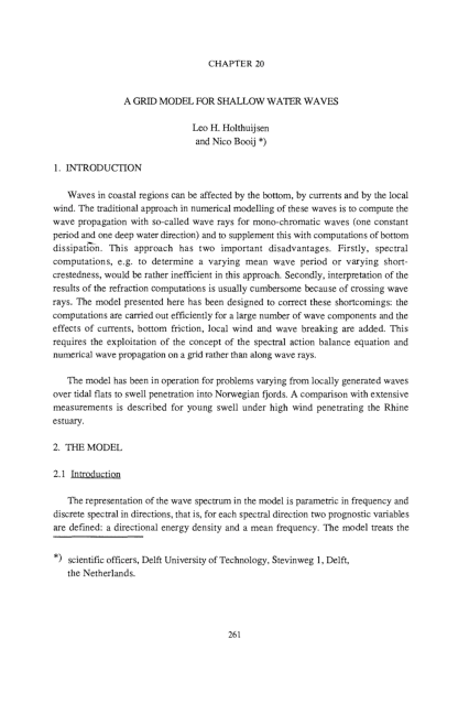 (PDF) A Grid Model for Shallow Water Waves