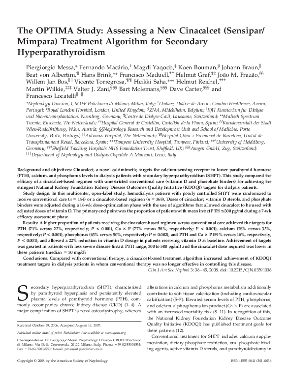 (PDF) The OPTIMA Study