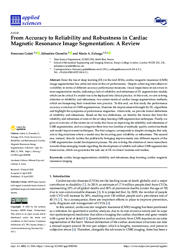 (PDF) From Accuracy to Reliability and Robustness in Cardiac Magnetic Resonance Image ...
