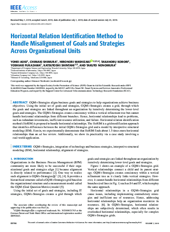 (PDF) Horizontal Relation Identification Method to Handle Misalignment ...