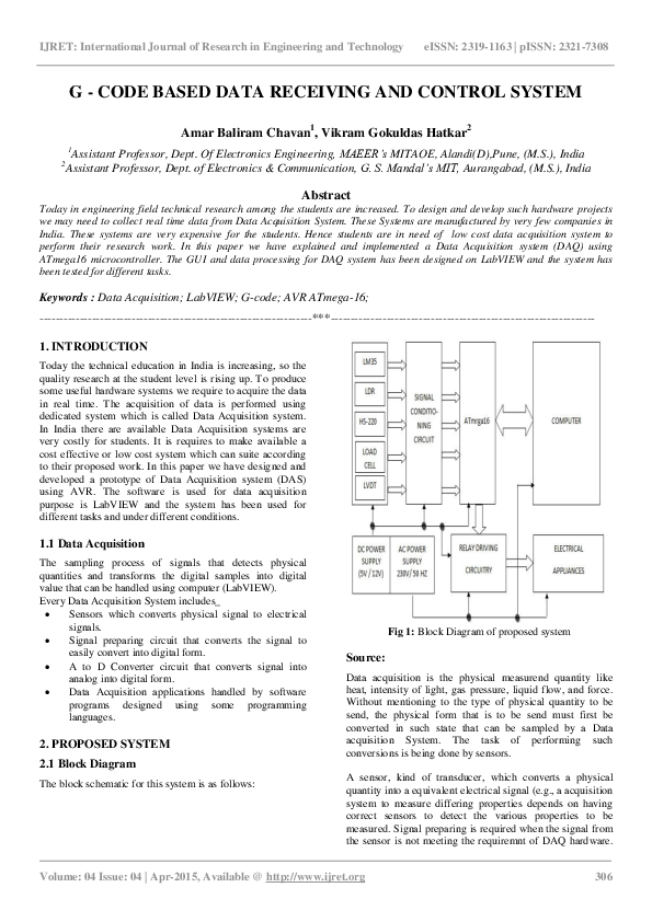 (PDF) G - Code Based Data Receiving and Control System