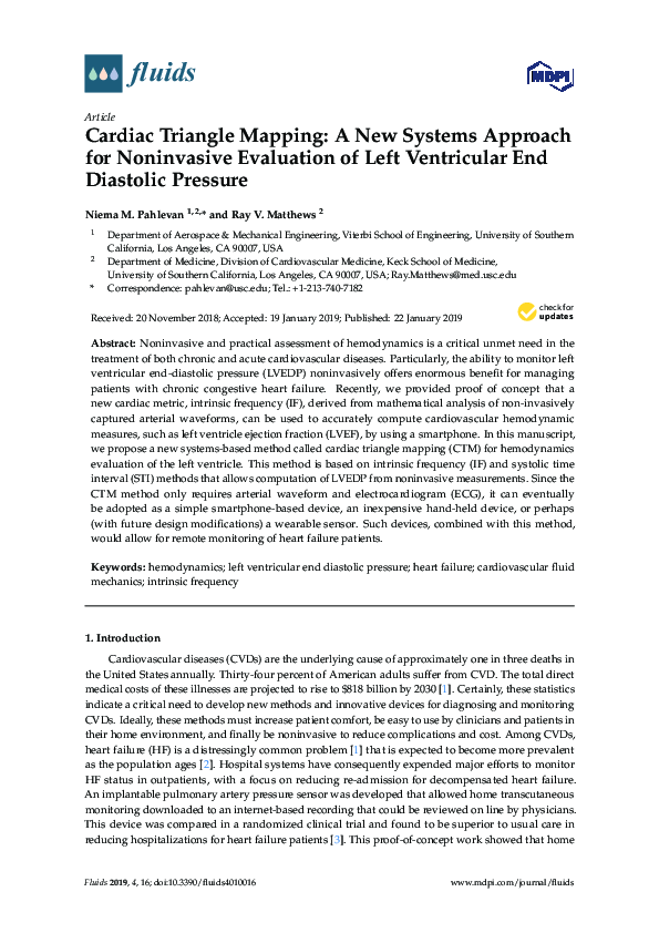 (PDF) Cardiac Triangle Mapping: A New Systems Approach for Noninvasive ...