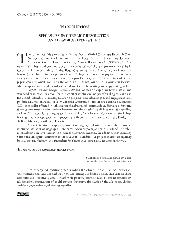 (PDF) Introduction: Special Issue