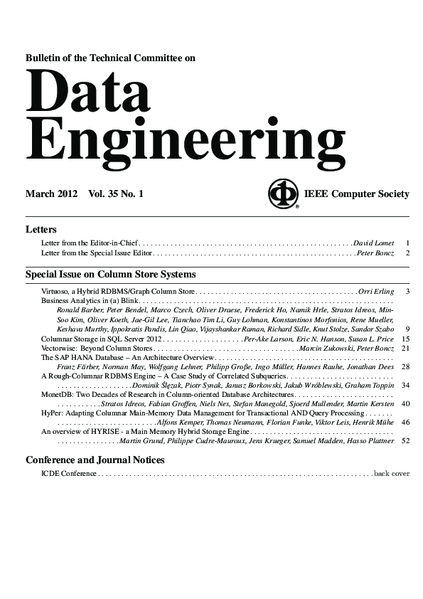 (PDF) Data Engineering