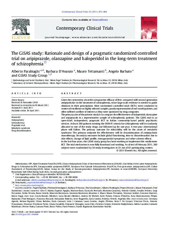 (PDF) The GiSAS study: Rationale and design of a pragmatic randomized controlled trial on ...