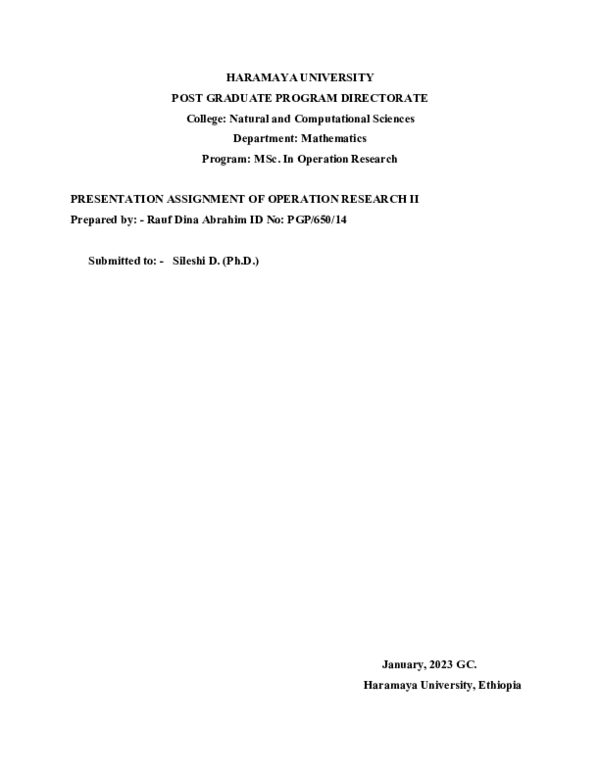 (DOC) Dynamic programming (DOC) Dynamic programming