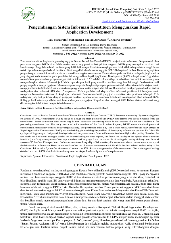 (PDF) Rancang Bangun Sistem Informasi Inventory Menggunakan Metode Rapid Application Development ...