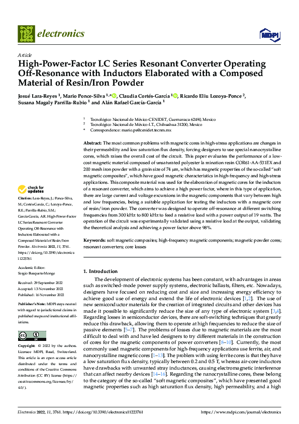 (PDF) High-Power-Factor LC Series Resonant Converter Operating Off-Resonance with Inductors ...