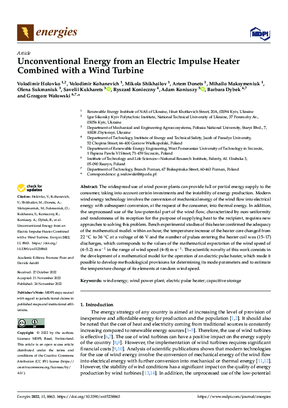 (PDF) Unconventional Energy from an Electric Impulse Heater Combined ...