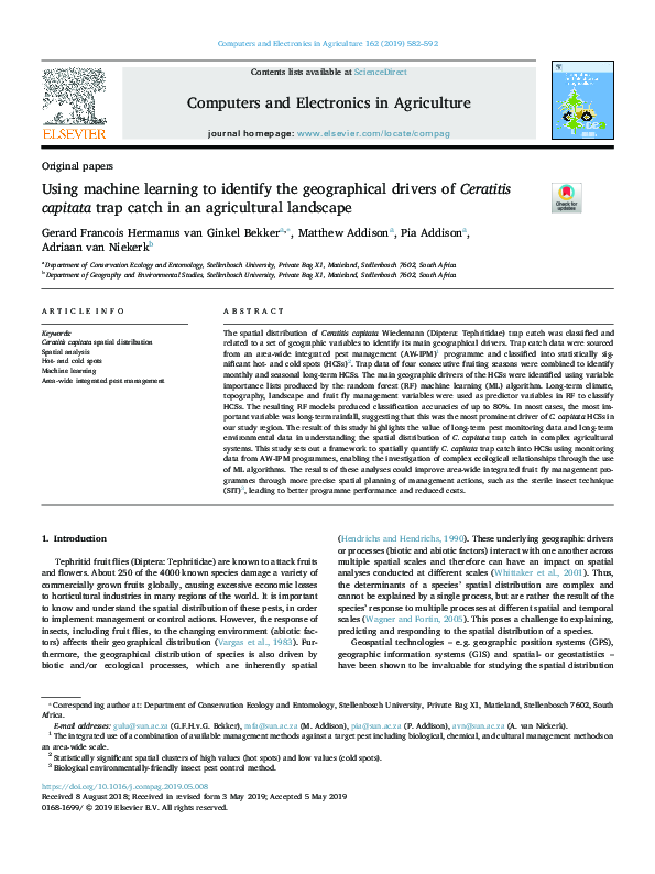 (PDF) Using machine learning to identify the geographical drivers of ...