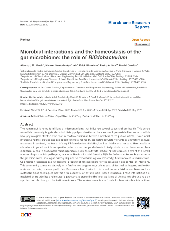 (PDF) Microbial interactions and the homeostasis of the gut microbiome ...