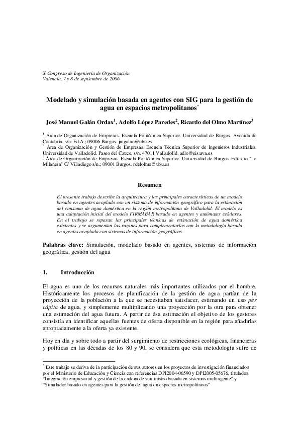 (PDF) Modelado y simulación basada en agentes con SIG para la gestión ...