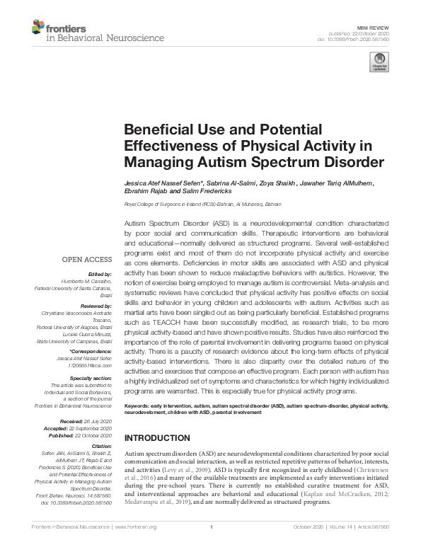 (PDF) Beneficial Use and Potential Effectiveness of Physical Activity ...