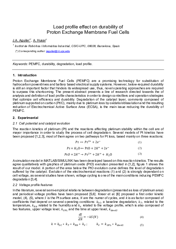 (PDF) Load profile effect on durability of proton exchange membrane ...