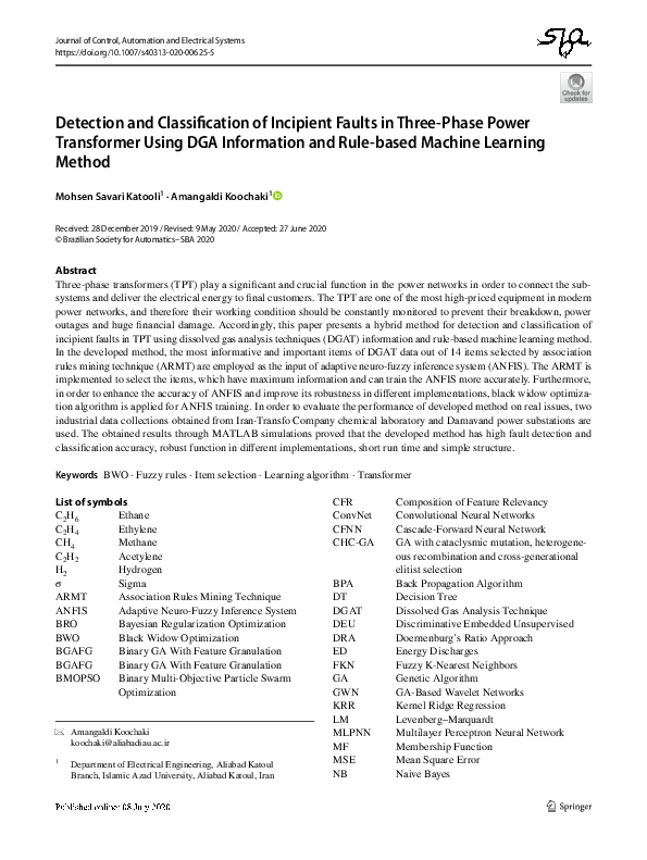 Pdf Detection And Classification Of Incipient Faults In Underground Cables In Distribution