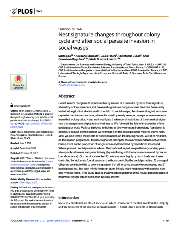 (PDF) Nest signature changes throughout colony cycle and after social ...