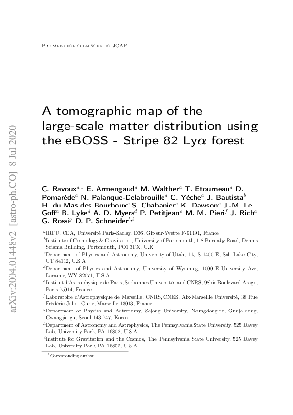 (PDF) A tomographic map of the large-scale matter distribution using ...